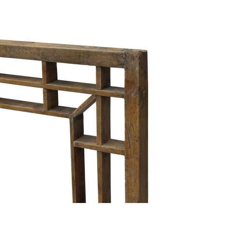 Vintage Restored Oriental Zen Geometric Wood Wall Panel ws3774S ...