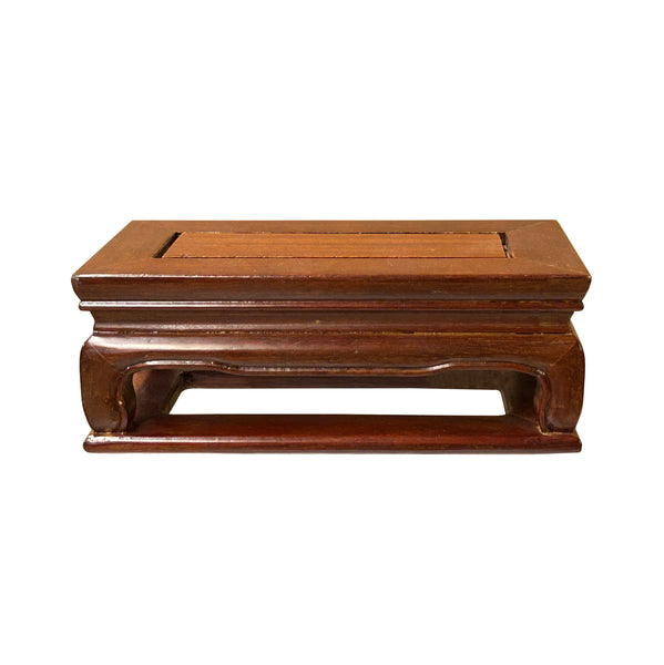 7.5" Light Brown Rectangular Curve Legs Wood Display Stand Riser st110 ...