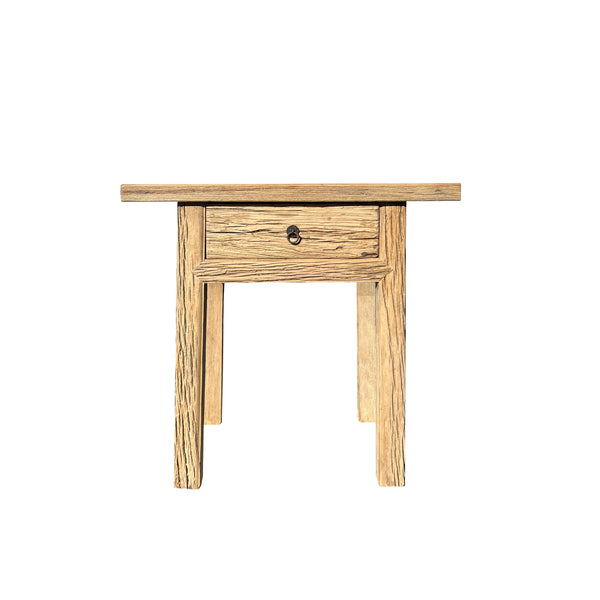 Natural Wood Minimalistic Rough Grain Wood Side Table Pedestal ws4466S ...