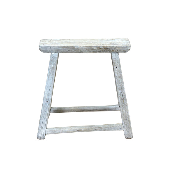 Rustic Raw Rough Wood Grain Rectangle Slim Stool Bench Side Table ws45 ...