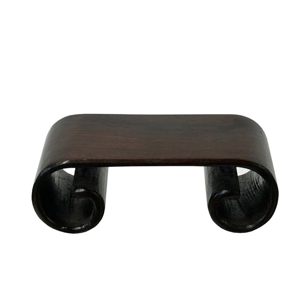 3" Brown Wood Scroll Legs Rectangular Display Stand Riser Easel ws4058 ...