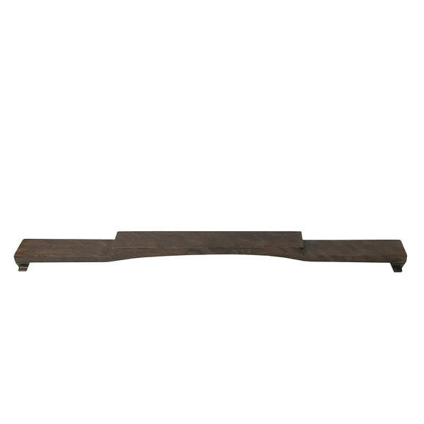 17" Brown Wood Narrow Slim Rectangular Step Display Stand Riser Easel ...