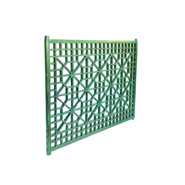 Vintage Rustic Bright Green Grid Geometric Wood Wall Panel ws4550S ...
