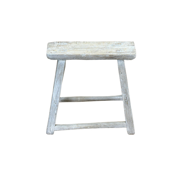 Rustic Raw Rough Wood Grain Rectangle Slim Stool Bench Side Table ws45 ...