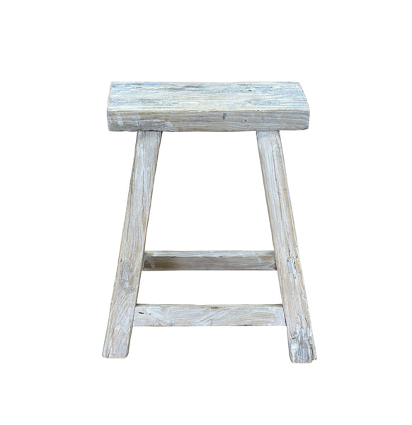 Rustic Raw Rough Wood Grain Rectangle Slim Stool Bench Side Table ws45 ...