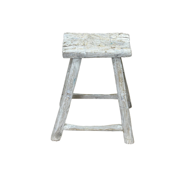 Rustic Raw Rough Wood Grain Rectangle Slim Stool Bench Side Table ws45 ...