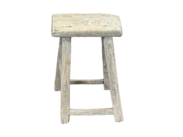 Rustic Raw Rough Wood Grain Rectangle Slim Stool Bench Side Table ws46 ...