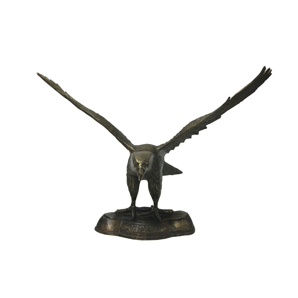 Handmade Artistic Bronze Metal Color Flying Eagle Display Figure ws479 ...