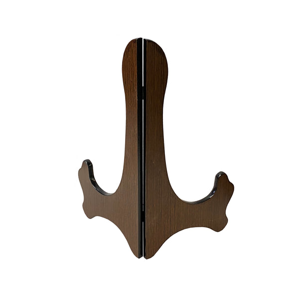 Chinese Wood Pattern Medium Brown Plate Holder Rack Display Easel ws33 ...
