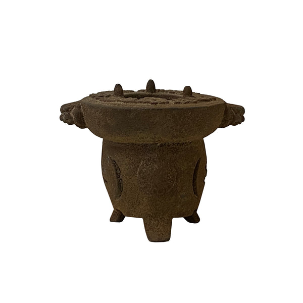 Vintage Iron Metal Finish Rustic Ding Burner Shape Small Figure ws3446 ...