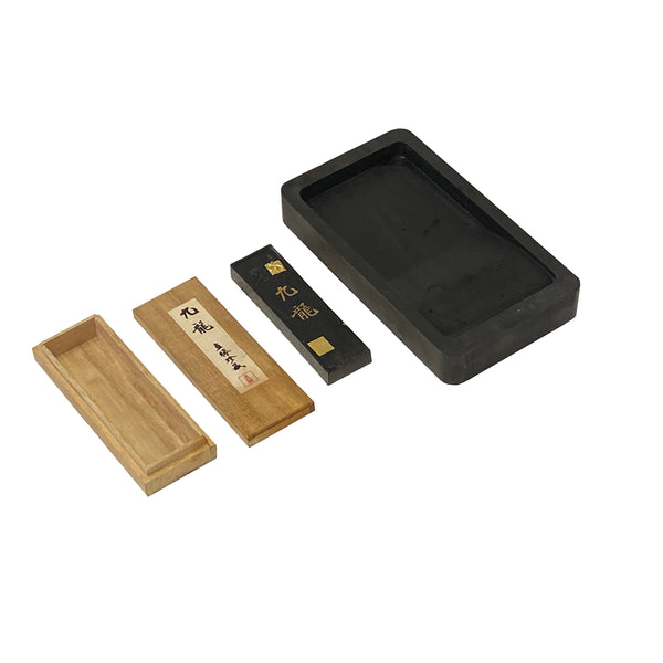 Oriental Asian Plain Rectangular Ink Stone Ink Well Dip Pad ws3480S ...