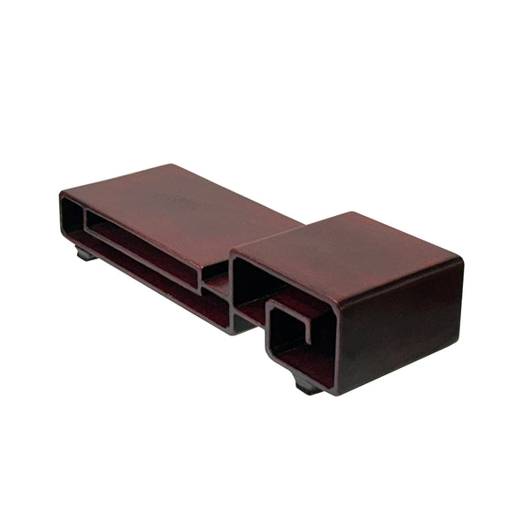 5.25" Reddish Brown Wood Straight Scroll Rectangular Stand Riser Easel ...