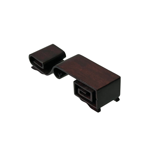 4.5" Reddish Brown Wood Curve Scroll Rectangular Stand Riser Easel ws4 ...