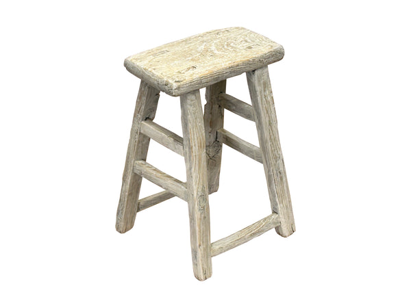 Rustic Raw Rough Wood Grain Rectangle Slim Stool Bench Side Table ws46 ...