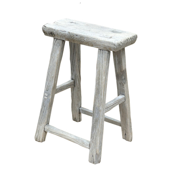 Rustic Raw Rough Wood Grain Rectangle Slim Stool Bench Side Table ws46 ...