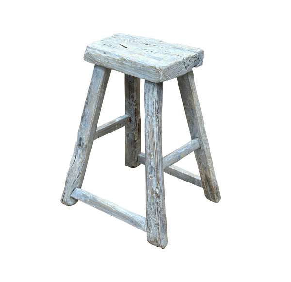 Rustic Raw Rough Wood Grain Rectangle Slim Stool Bench Side Table ws46 ...