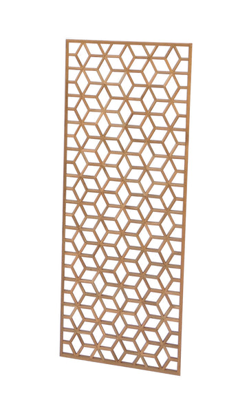 Rectangular Plain Wood Geometric Pattern Wall Panel cs671-8S – Golden ...
