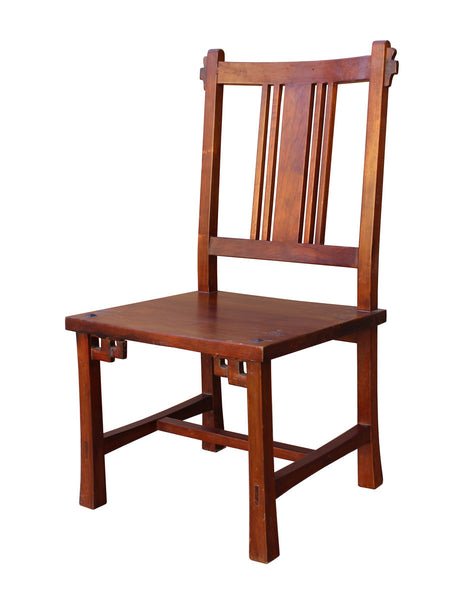 Quality Handmade Brown Color Solid Wood Bar Back Simple Design Chair n ...