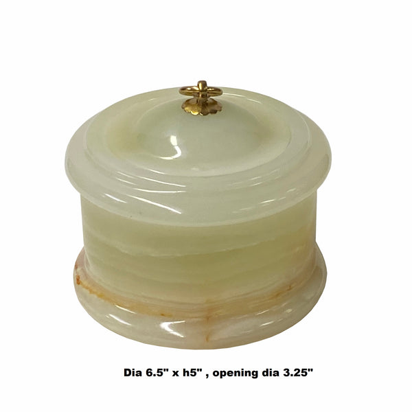Handmade Chinese Natural Stone Round Bowl Container for Kitchen Storag ...