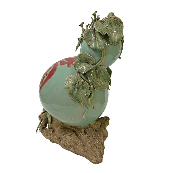 Handmade Light Green Ceramic Artistic Gourd Figure Display Art ws2804S ...
