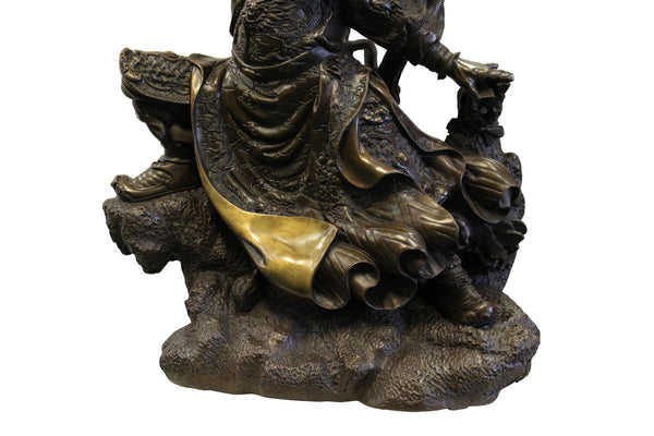 Chinese Handmade Metal Bronze General Quan Statue cs2192S – Golden ...