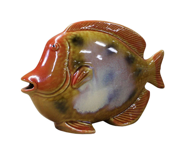 Ceramic Multi-color Yellow Tropical Fish Decor Display cs2584S – Golden ...