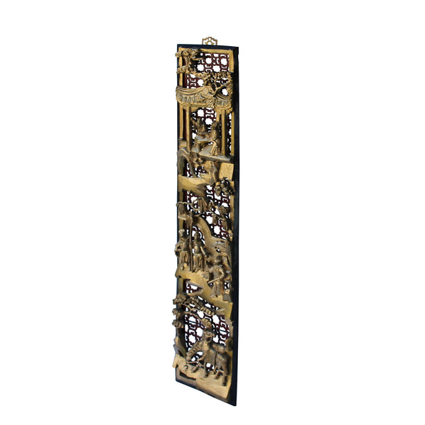 Chaozhou 3D Golden Lacquer Wood Carving "Story Of Ancient Warriors IV ...